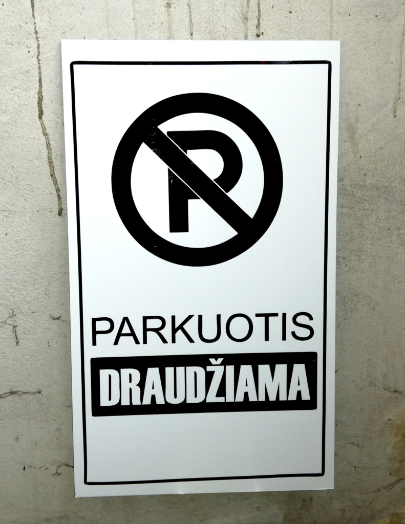 PARKUOTIS DRAUDŽIAMA | etonai.lt