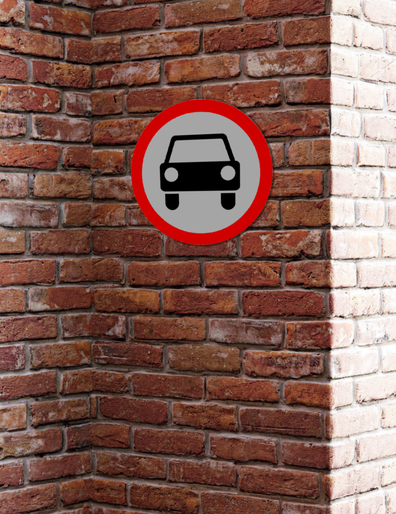 Informacinis Ženklas "Eismas Draudžiamas" | etonai.lt