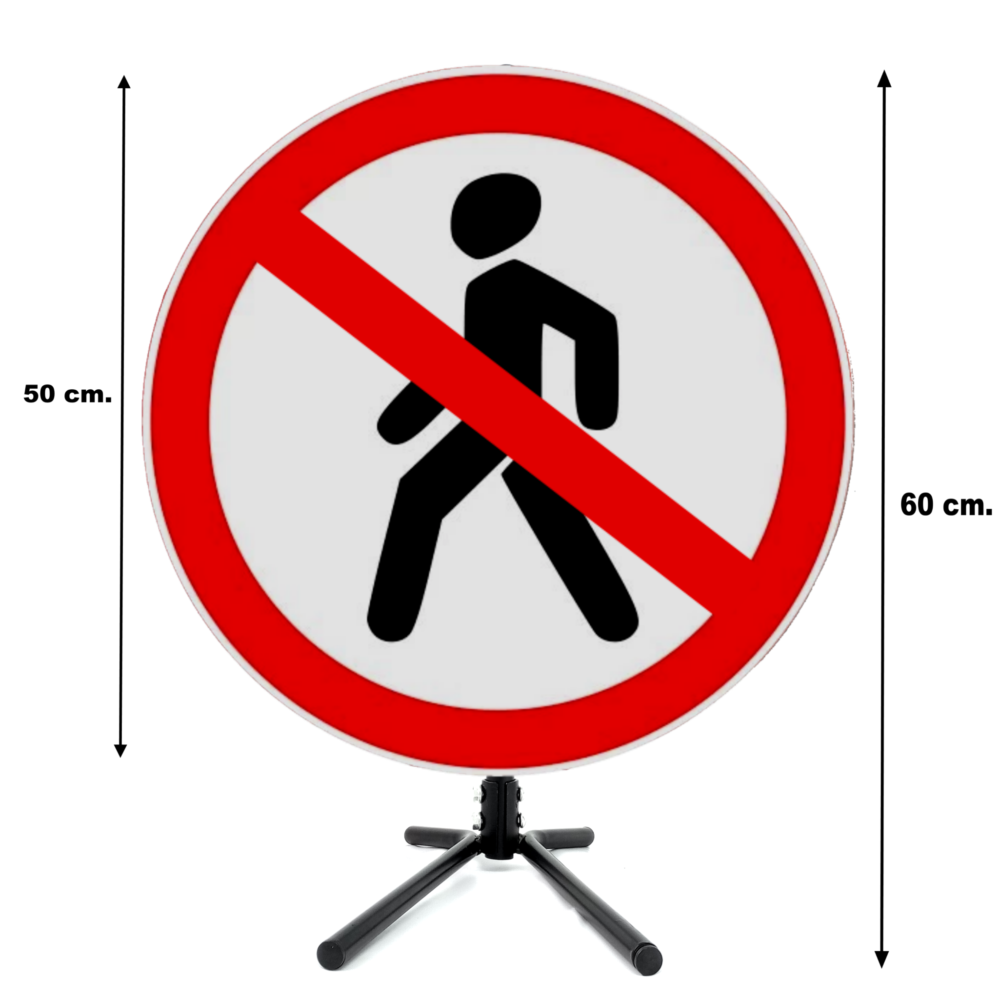 Pastatomas Ženklas "Eiti Draudžiama" | etonai.lt