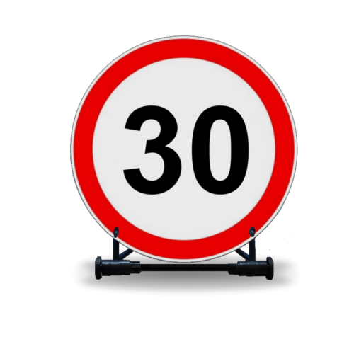 Sulankstomas Kelio Ženklas "Greitis 30" | etonai.lt